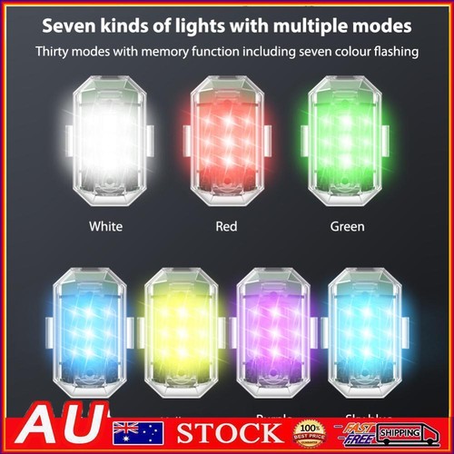 4pcs Aircraft Strobe Lamp Waterproof M3 Memory Function 3.7V 350mAh for ...