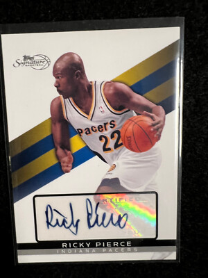 2008-09 Topps Signature Auto 455/999 Ricky Pierce #TSA-RPI Indiana ...