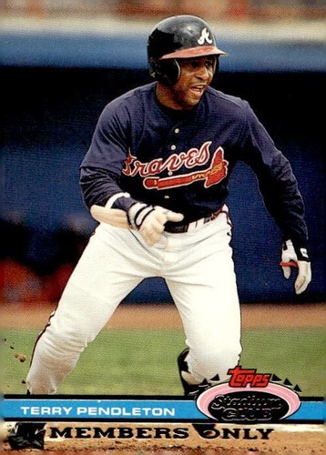 1991 Stadium Club Members Only #23 Terry Pendleton/NL's Leading Batsman ...