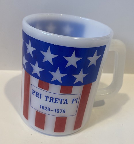 VINTAGE PHI THETA PI FRATERNITY COFFEE MUG FEDERATED GLASS | eBay