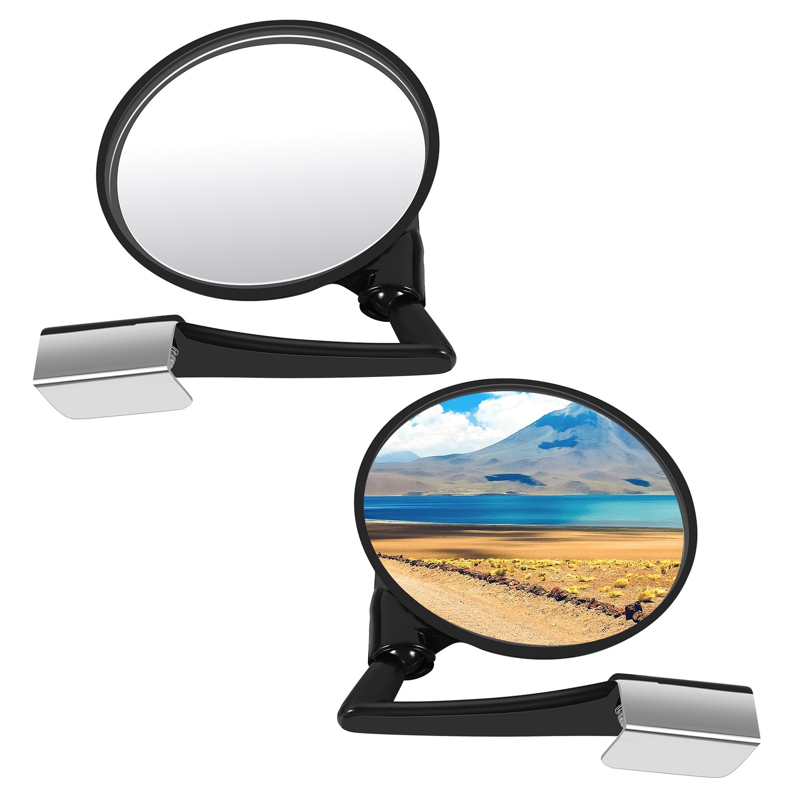 1 Set of 2 Car Blind Spot Mirrors Car Side Convex Wide Angle Round ...