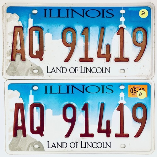 2010 United States Illinois Lincoln Passenger License Plate AQ 91419 | eBay