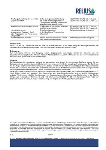 Relius R1 PRO weiß - Premium Dispersions-Siliconharz-Innenfarbe Extra ...