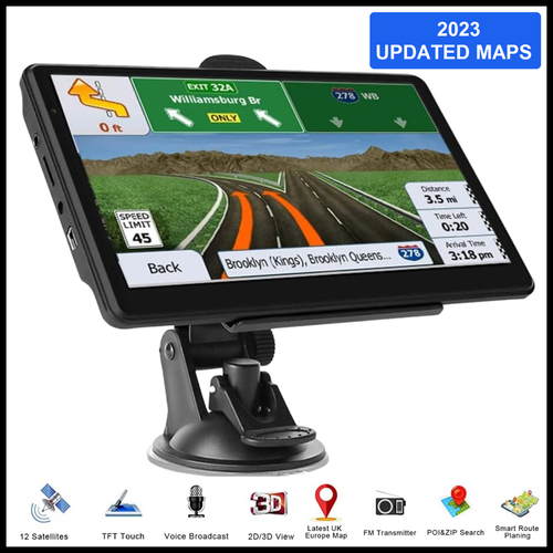 Semi Truck GPS Commercial Driver Big Rig Accessories Navigation System ...