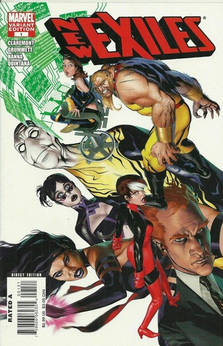 New Exiles #1 Variant Comic 2008 - Marvel Comics - Sabretooth Psylocke ...
