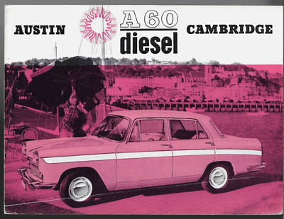 Austin A60 Cambridge Diesel Saloon 1962-69 UK Market Foldout Sales ...