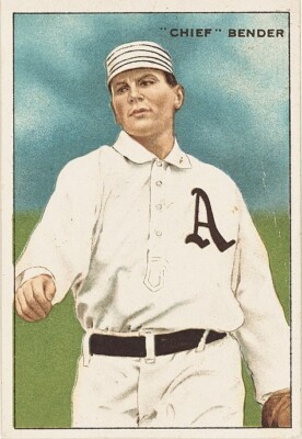CHARLES CHIEF BENDER BASEBALL CARD 2X3 FRIDGE MAGNET PITCHER WORLD ...