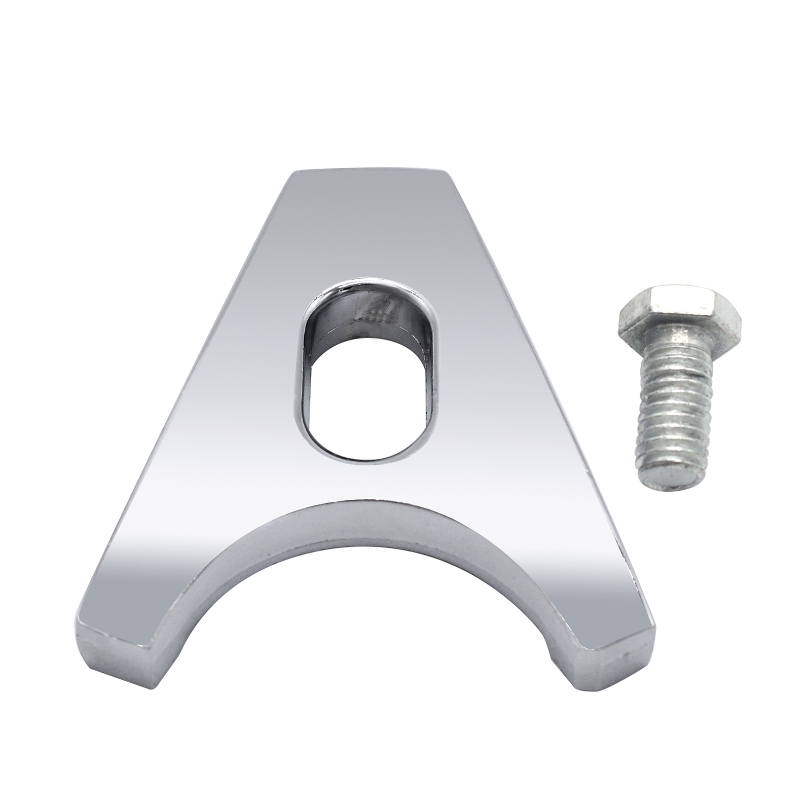 Chrome Steel Distributor Clamp Hold Down with Screw SBC Replacement for ...