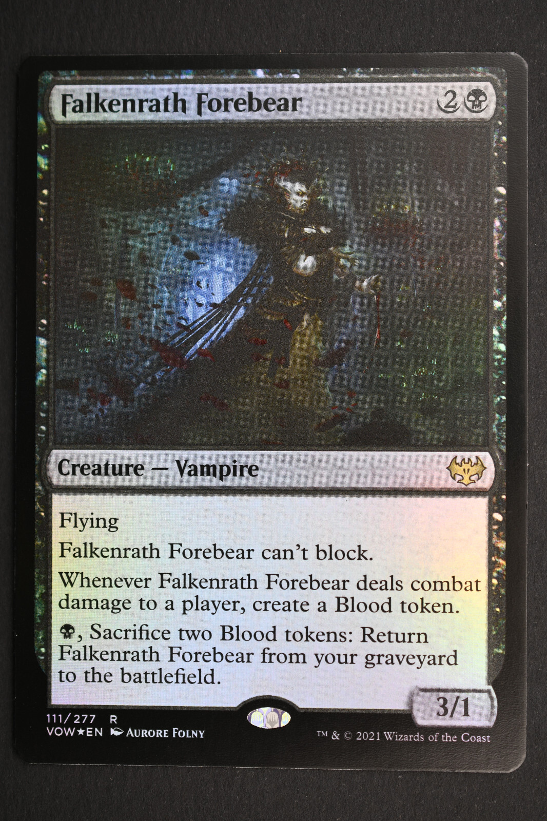 Magic The Gathering: Falkenrath Forebear - VOW - FOIL - Rare - NM - MTG ...