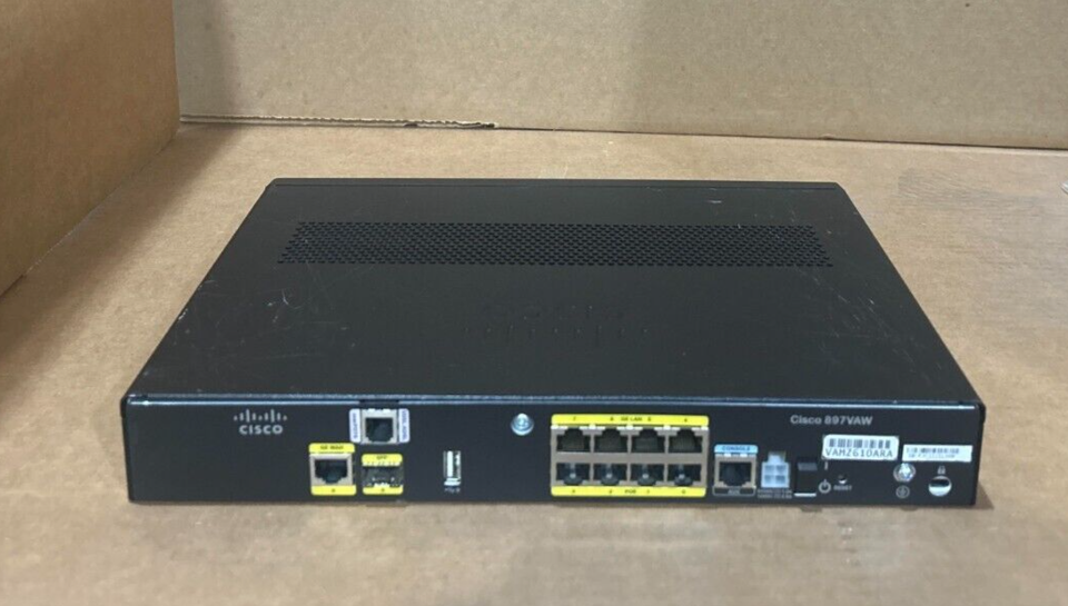 Cisco C897VAW-A-K9 897VA Gigabit Ethernet Security Router | eBay