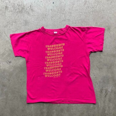 Vintage 80s Pink Transients Welcome Single Stitch Short-Sleeve Tee ...