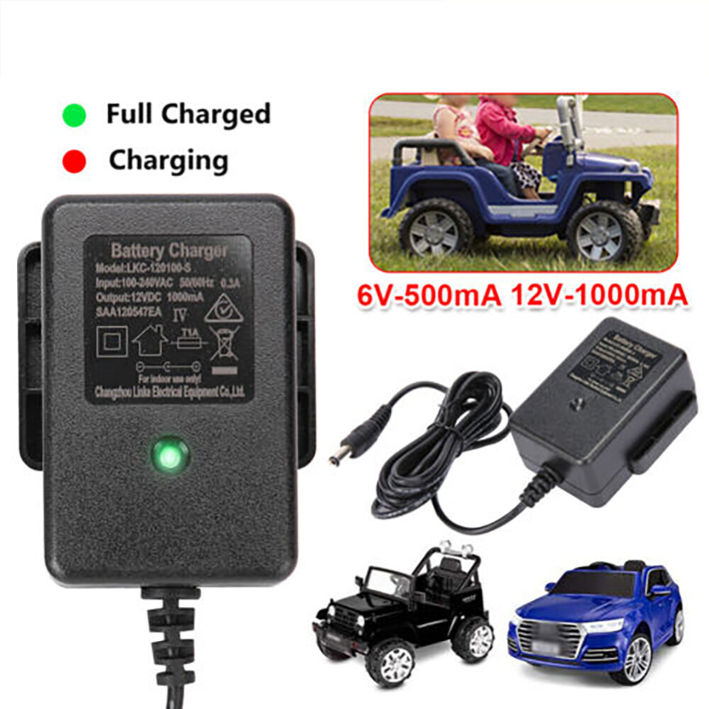 6V/12V Kids Car Battery Charger Electric Toy motorcycle Scooter Power ...