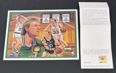 1993 UDA Larry Bird Signed Oversized Championship Years 1471/2500 ...