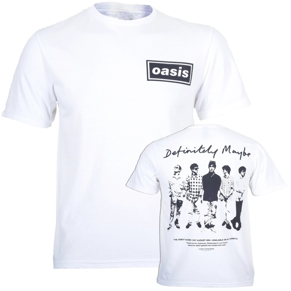 Official Oasis T Shirt Definitely Maybe Promo Reunion Tour 2025 New ...