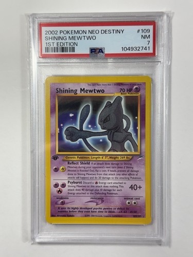 PSA 7 Pokemon Shining Mewtwo 109/105 1st Edition Neo Destiny Holo NM | eBay