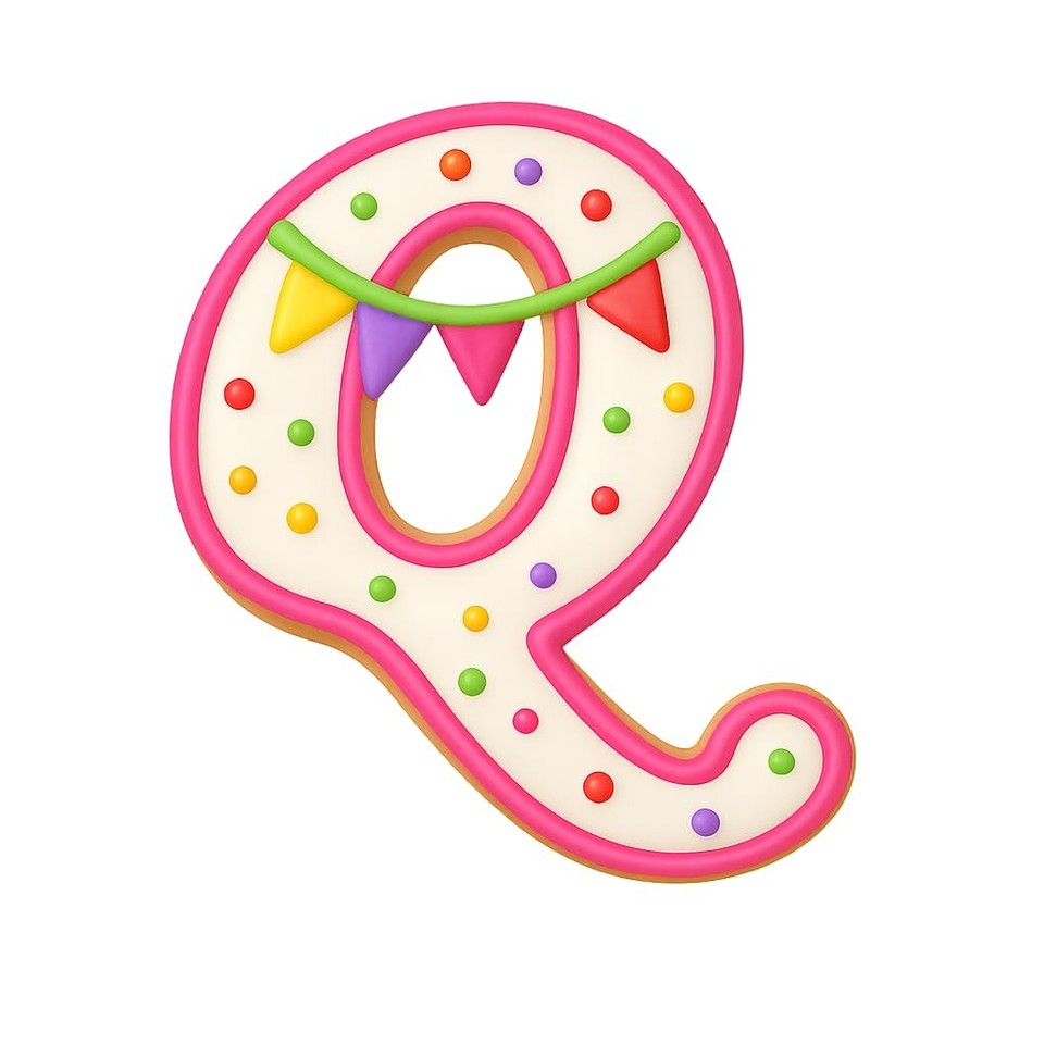 Cursive Letter Q Cookie Cutter 4" Tall Alphabet for Baking & Fondant | eBay