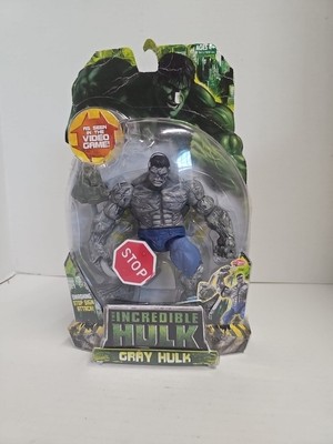 The Incredible Hulk Gray Hulk Action Figure Stop Sign Hasbro 2008 MOC ...