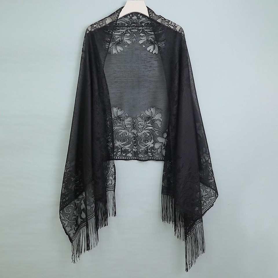 Hollow Women Shawl Multicolored Wedding Bridal Shawl Tulle Shawl ...