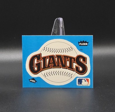 1985 Fleer SAN FRANCISCO GIANTS Logo Team Sticker Insert Card | eBay