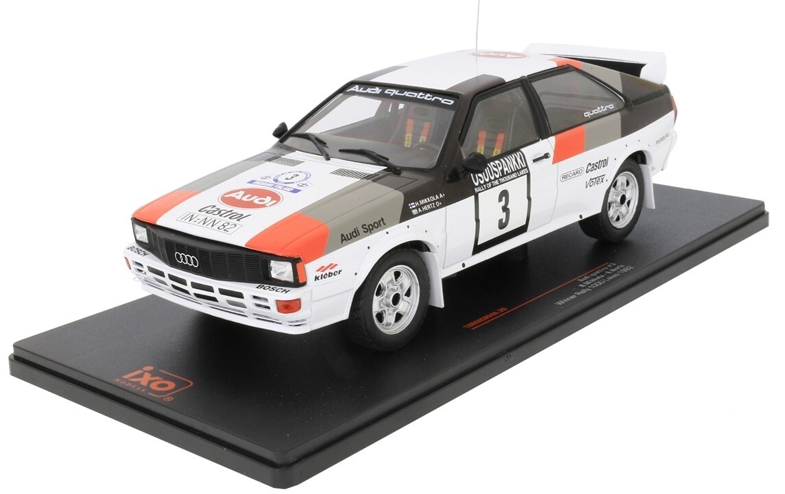 1982 Audi Quattro #3 1000 Lakes Rally Finland MIKKOLA/HERTZ ...