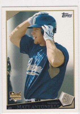 Matt Antonelli Padres Second Base 2009 Topps ""ROOKIE"" Card # 159 Near ...
