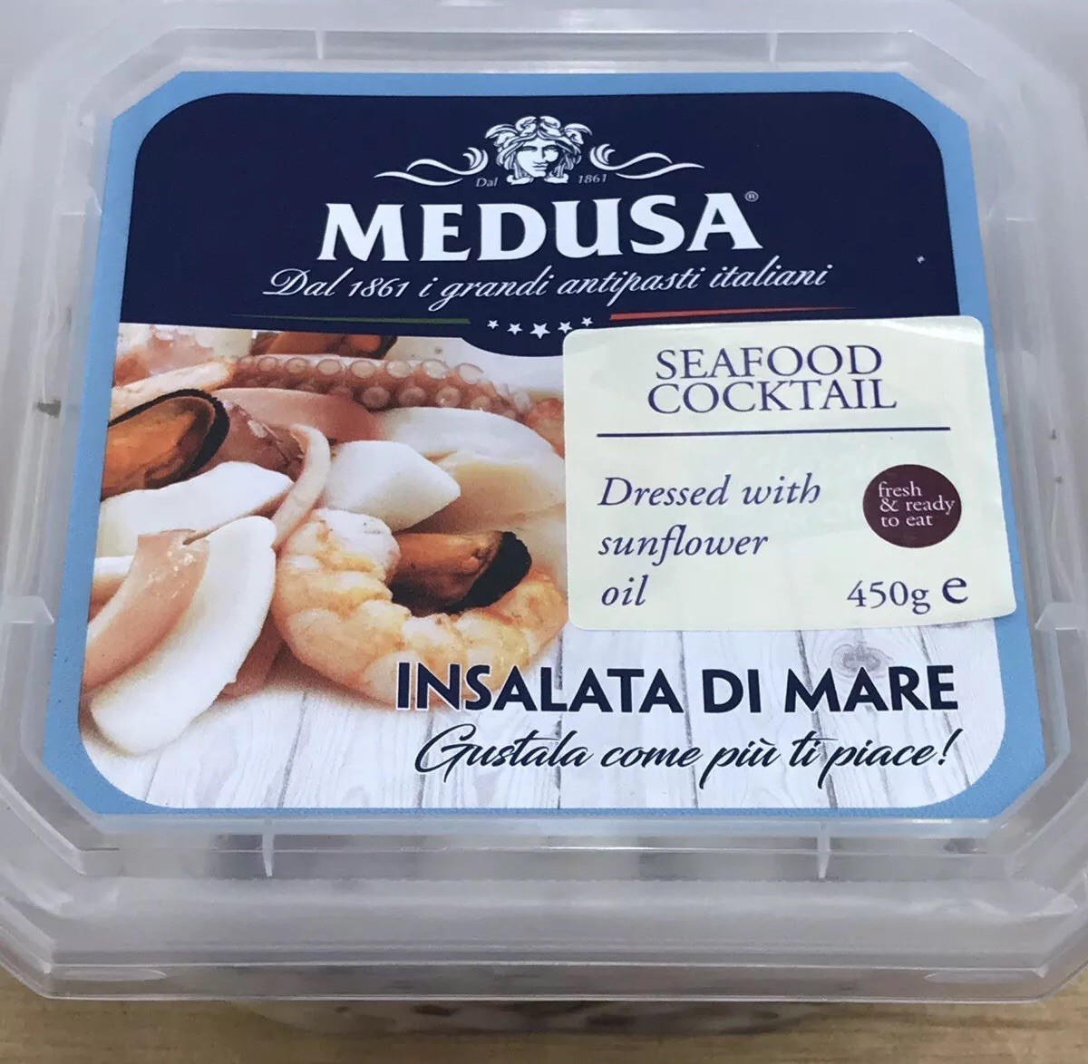 Medusa Italian Seafood Cocktail In Sunflower Oil , Squid , Prawns ...