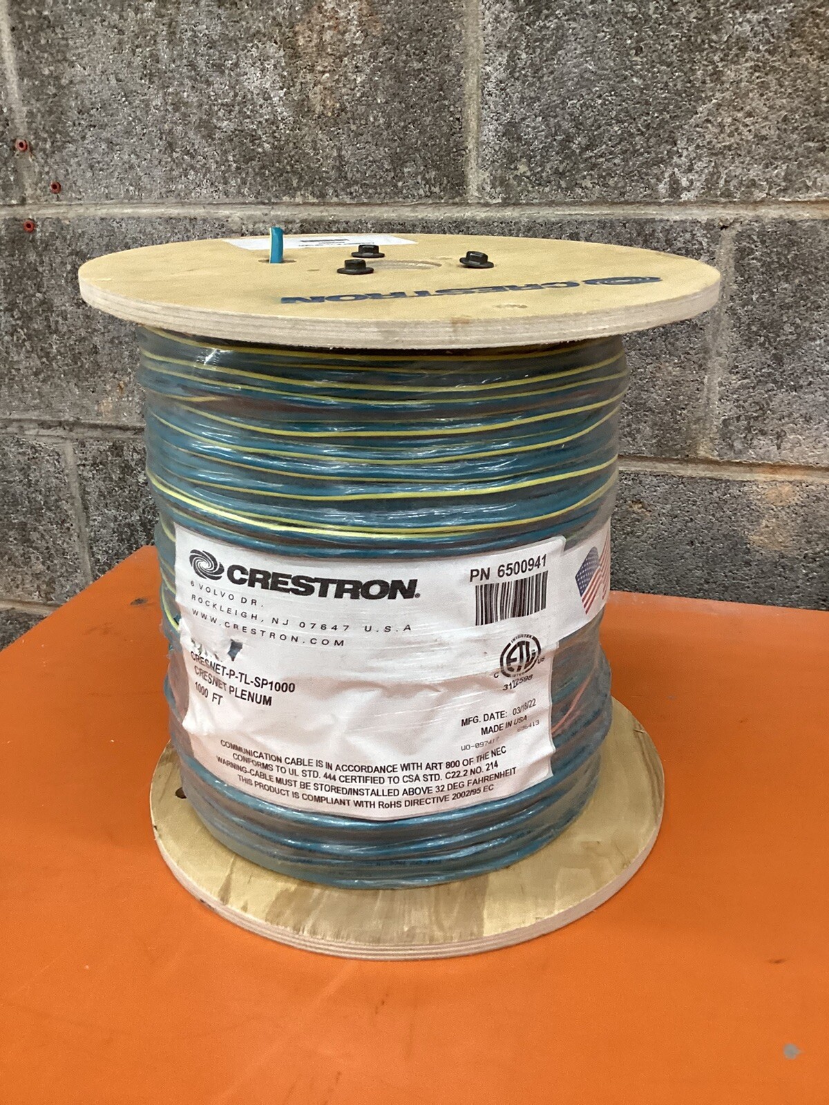 CRESTRON- CRESNET-P-TL-SP1000 2C/18 2C/22 SHLD Low Cap CMP NEW | eBay