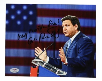 Ron DeSantis Signed 8x10 Photo PSA/DNA AUTHENTIC AUTOGRAPH FLORIDA ...