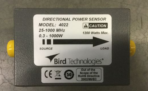 Bird Electronic 4022 Sensors W/RF POWER METER P/N TRUCK TRACTOR LINE ...