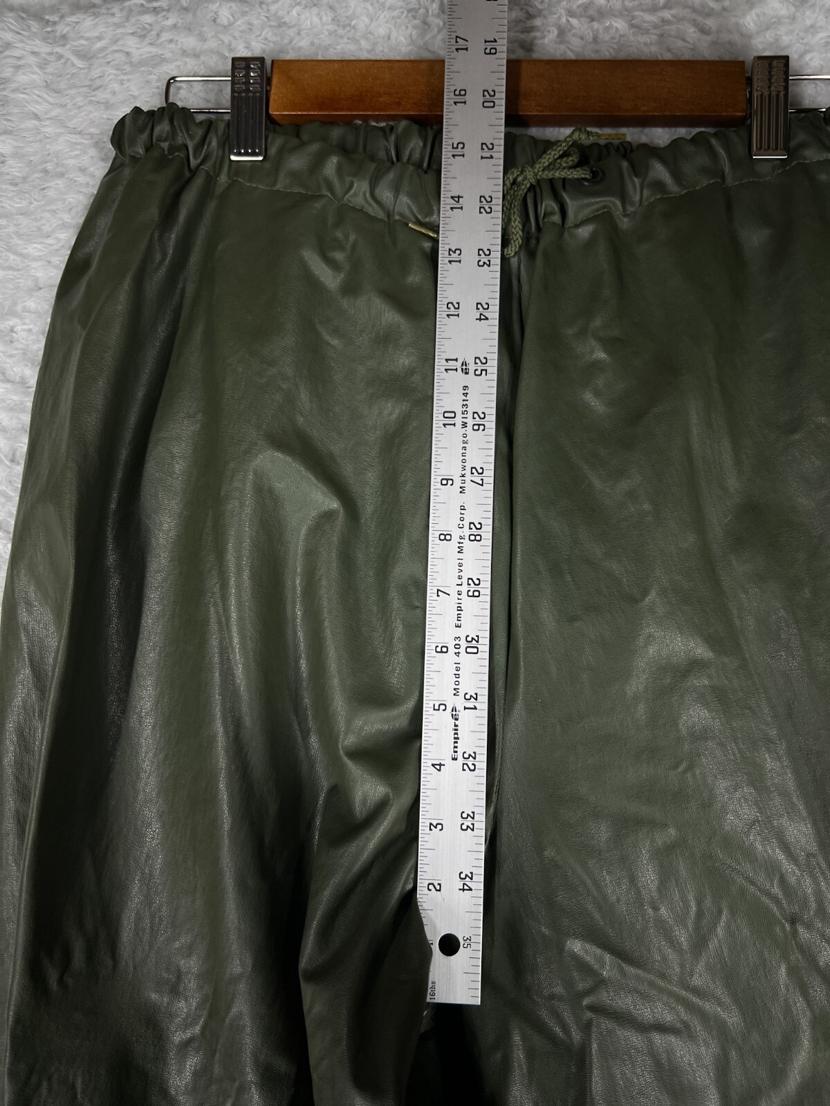 Bass Pro Shops Pants Mens Large Green Waterproof Drawstring Fishing ...