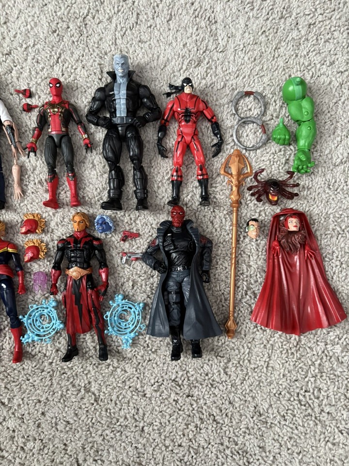 Marvel Legends Lot Spider-Man Avengers X-Men MCU Void Thor Hulk Cyclops ...