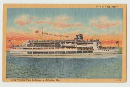 Maryland, SS Bay Belle, Baltimore to Betterton Maryland | eBay