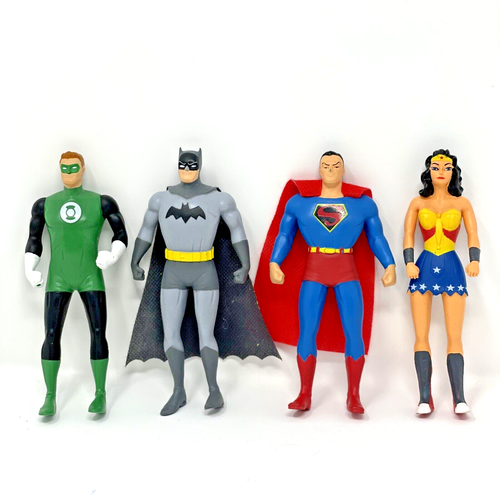 DC Comics Bendy Action Figure Lot Set Of 4-Batman Superman Wonder Woman ...