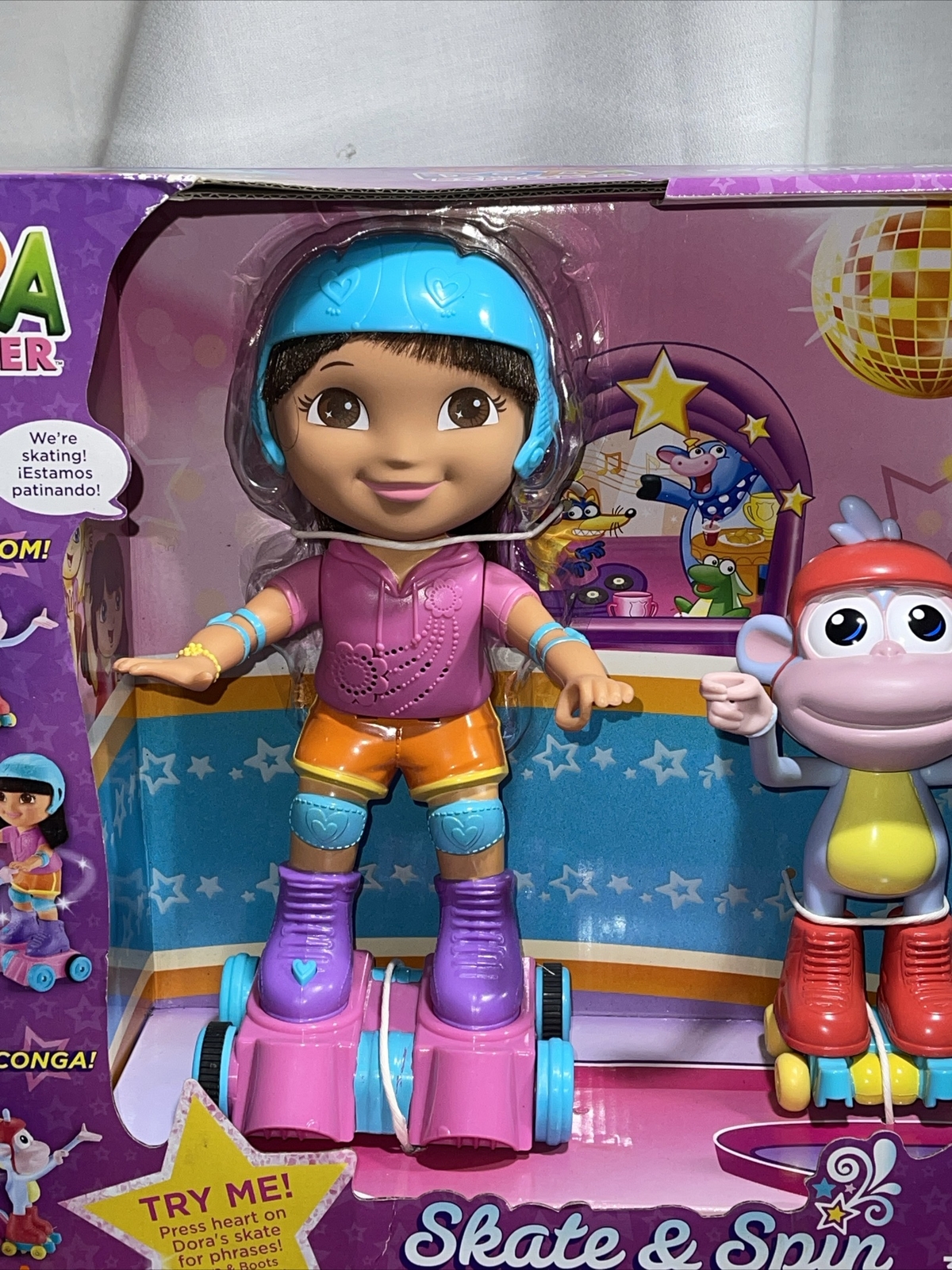 Fisher- Skate & Spin Dora The Explorer and BOOTS X7237 Girls Age 3 for ...