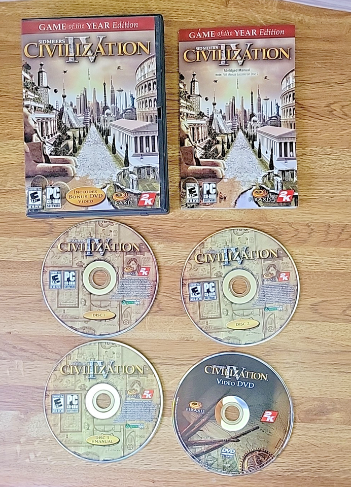 Sid Meier's PC Games Civilization IV and Civilization V Excellent ...
