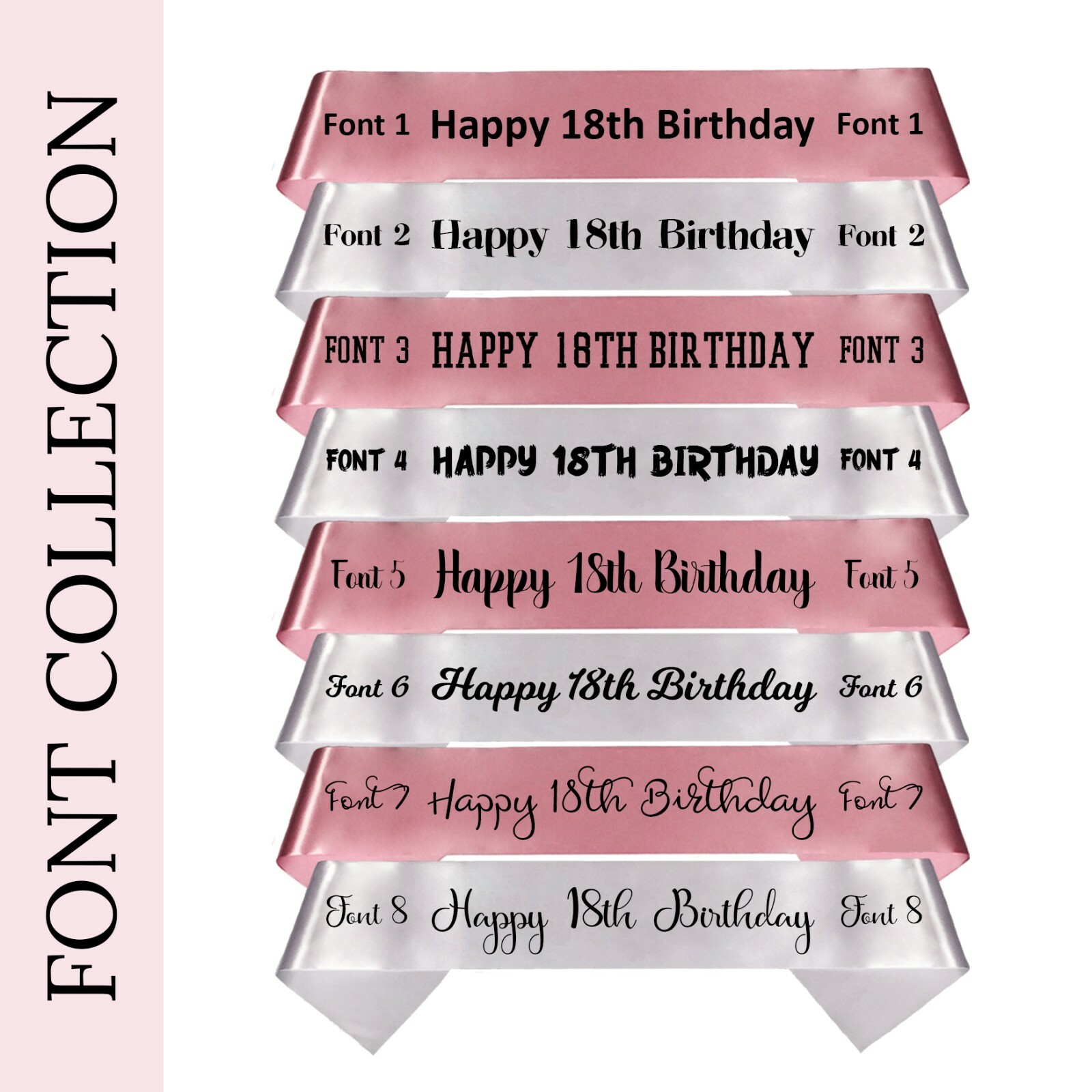 Custom Made Design your own Birthday Sash Sashes Any Age 18th 21st ...