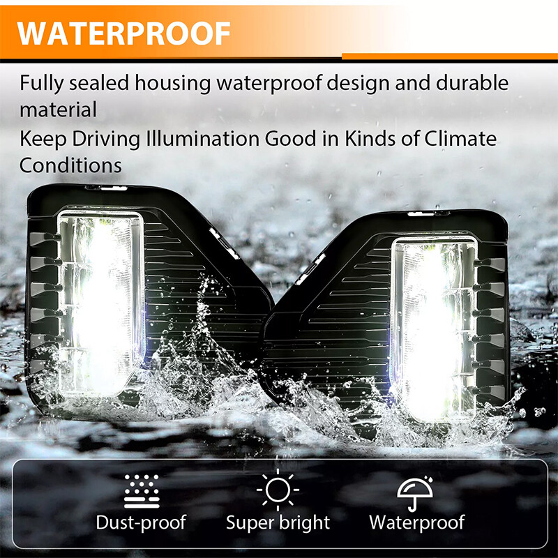 For 2019-2022 GMC Sierra 1500 Denali AT4 Fog Lights Lamp LED W/Black ...