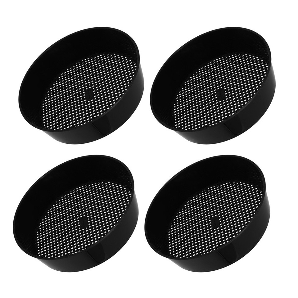 4pcs Soil Sifter For Gardening: Plastic Sifting Pan - Round Compost ...