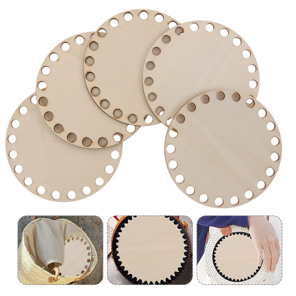 5 Pcs Handbag Base Shaper Wood Bottoms for Crochet Knitting Project | eBay