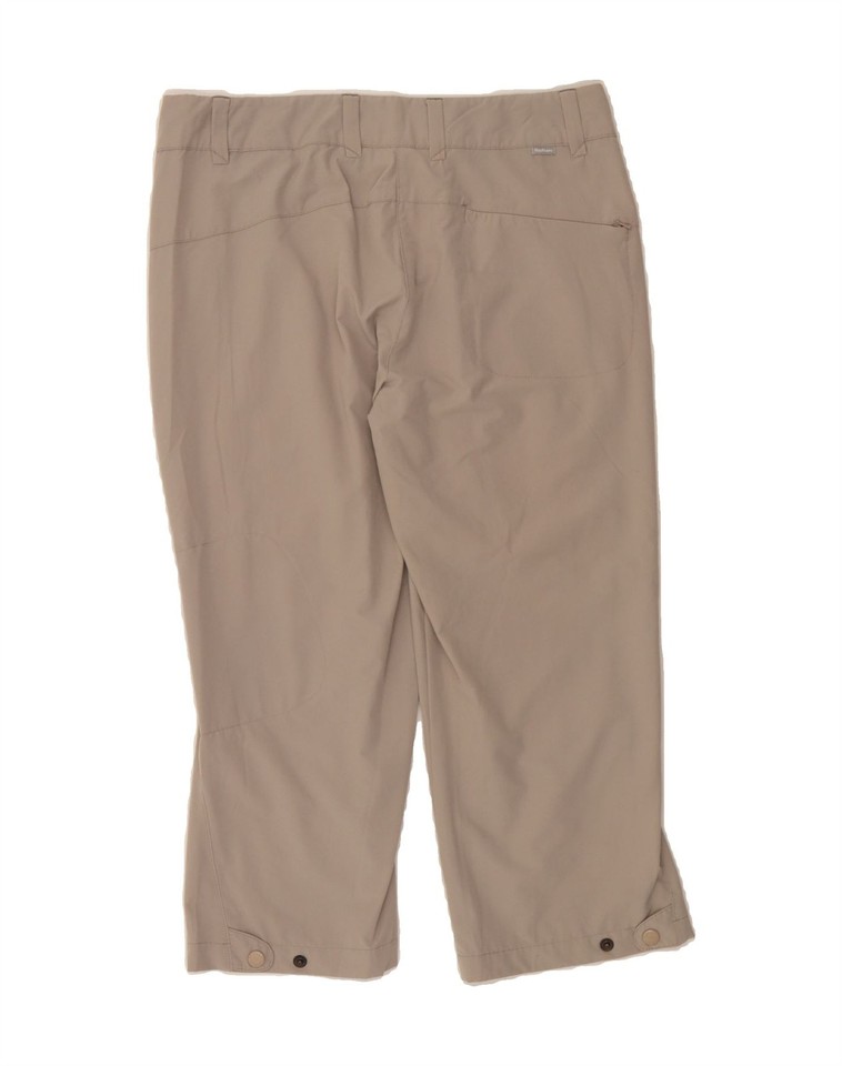 ROHAN Womens Straight Capri Trousers US 10 Large W32 L21 Beige ...