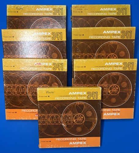 Lot of 7 Ampex 341 7-inch Reel to Reel Recording Tapes | eBay