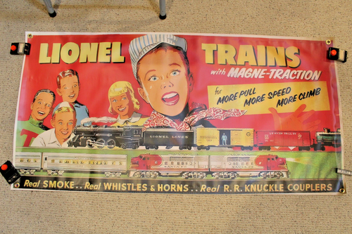 Lionel Trains 1953 Reproduction 24"x48" Poster on Canvas w/ringlet for ...