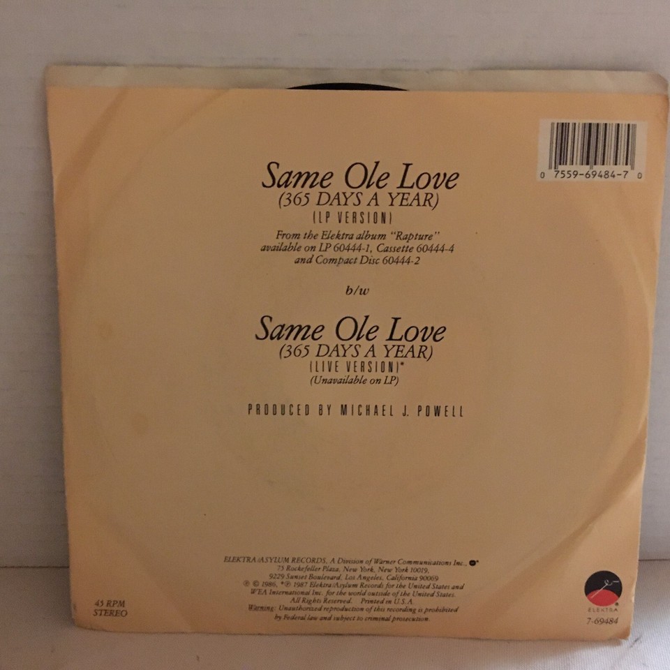 ANITA BAKER 45 SINGLE VINYL , SAME OLE LOVE | eBay