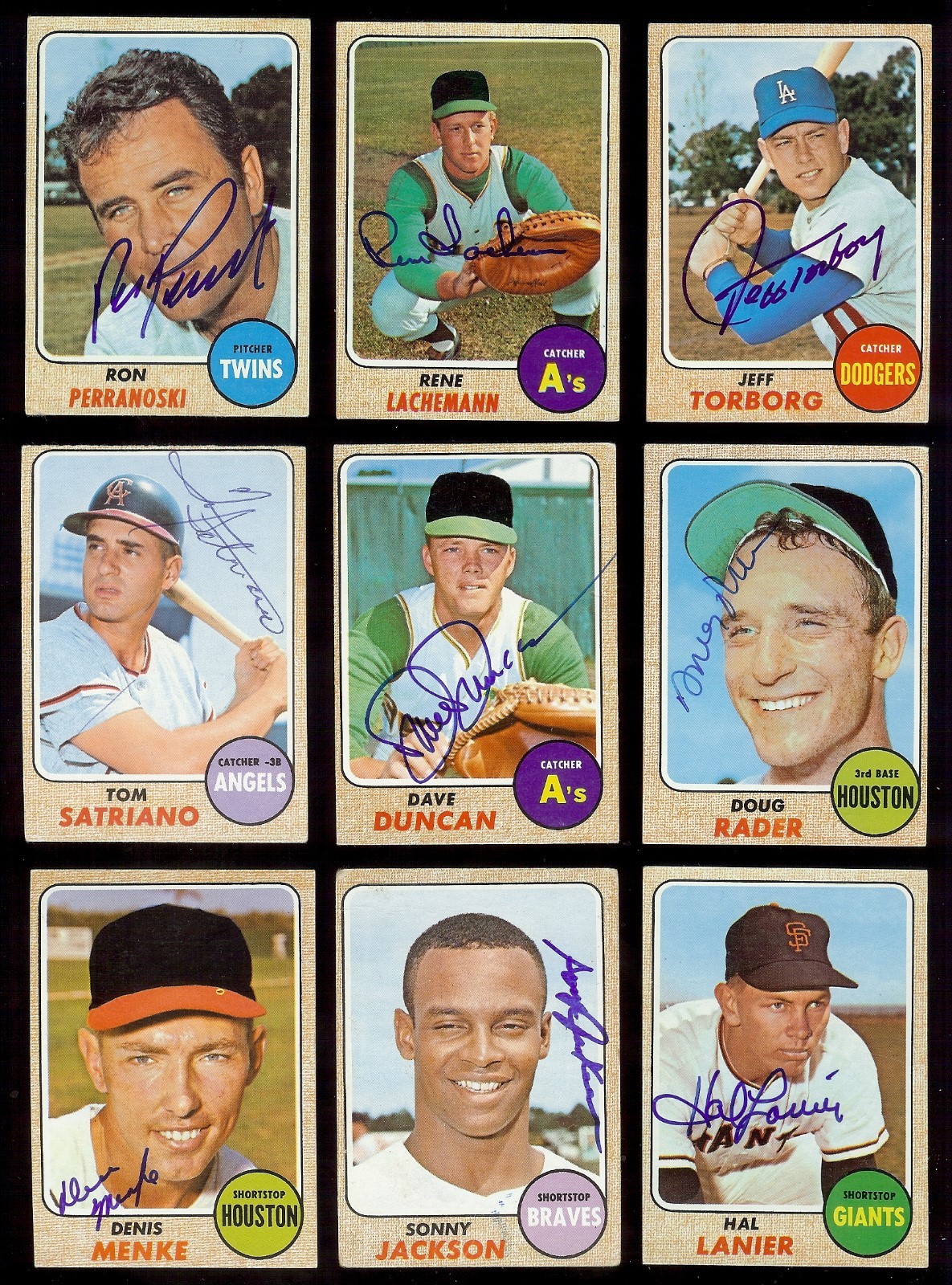 DENIS MENKE Houston Astros 1968 Topps SIGNED / AUTOGRAPH Baseball Card ...
