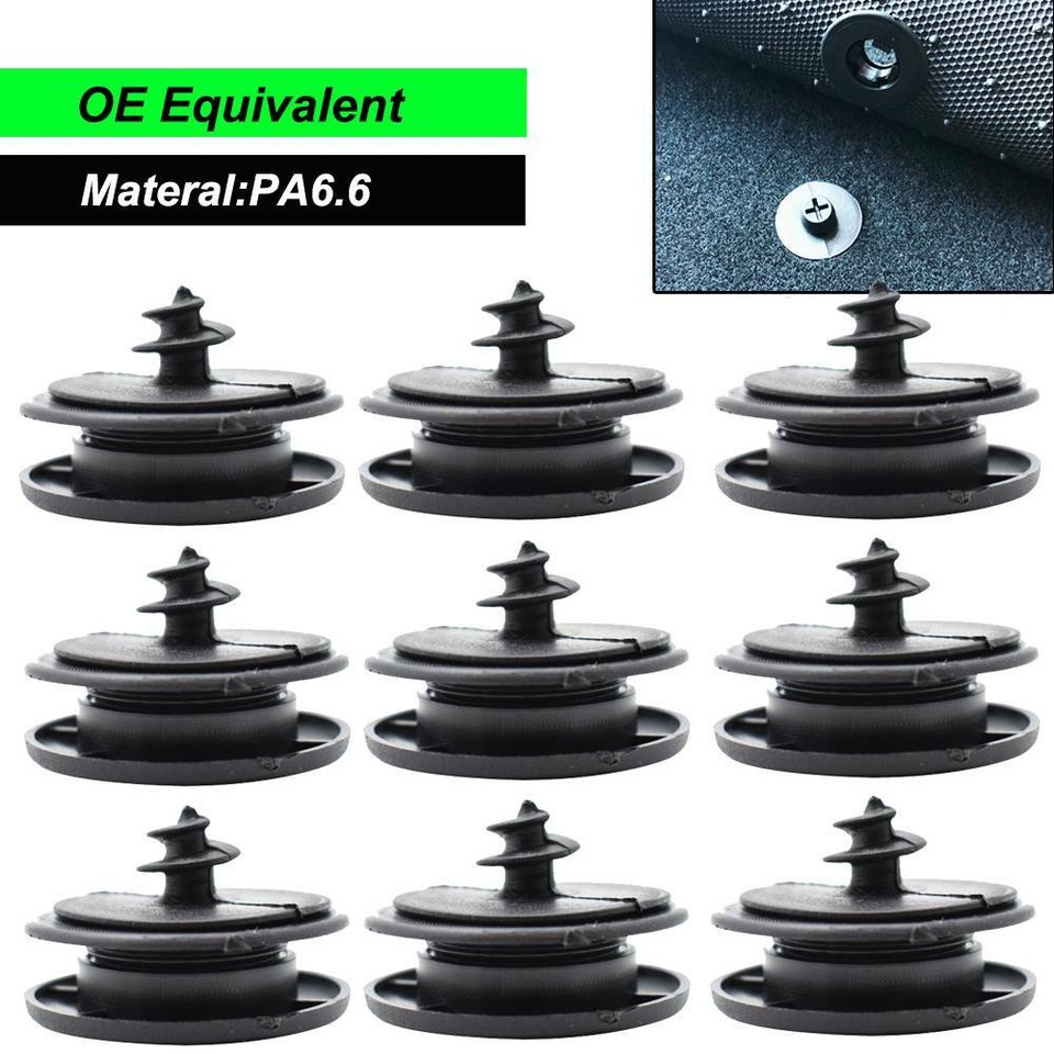 10SET Car Interior Floor Mat Holder Clamp Carpet Fixing Fastener Clips ...