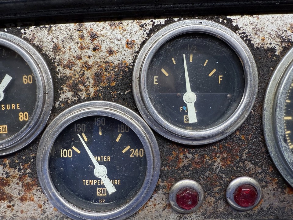 Vintage Stewart Warner Gauge Panel CLUSTER DASH SCTA Hot Rod ...