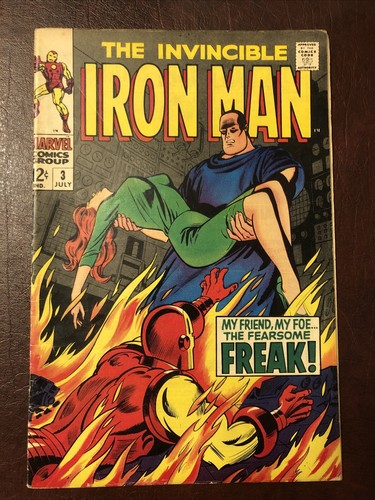 Iron Man #3 Marvel 1968 Archie Goodwin Johnny Craig Story The Freak ...
