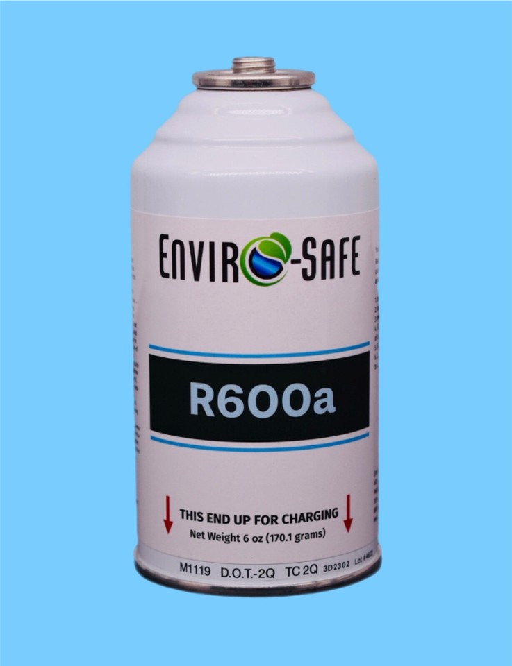 Enviro-Safe R600a Refrigerant | 4 Cans w/ Inverted Piercing | 6 oz cans ...