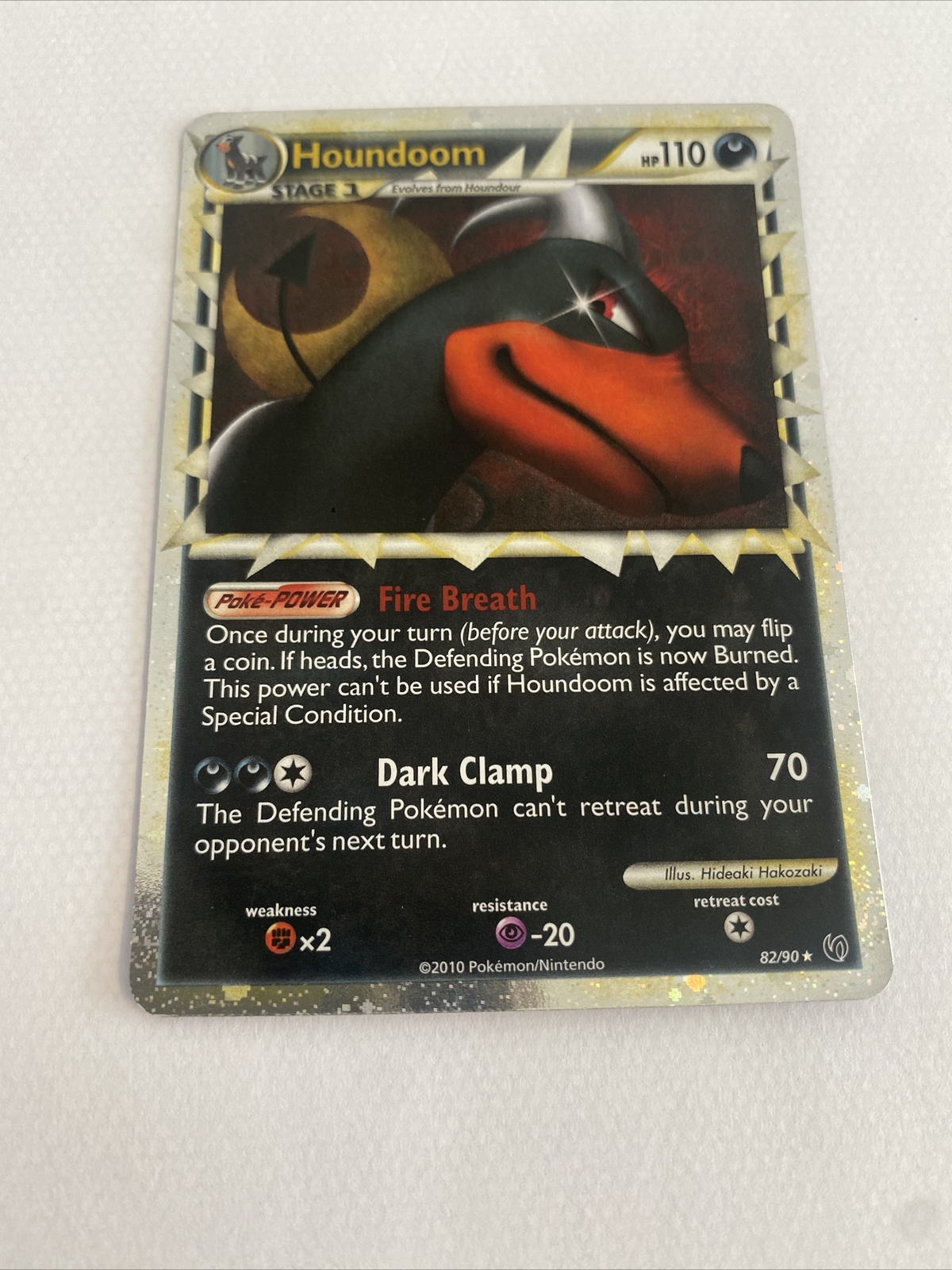 Pokémon TCG Houndoom Prime HS-Undaunted 82/90 Holo Holo Rare Prime for ...