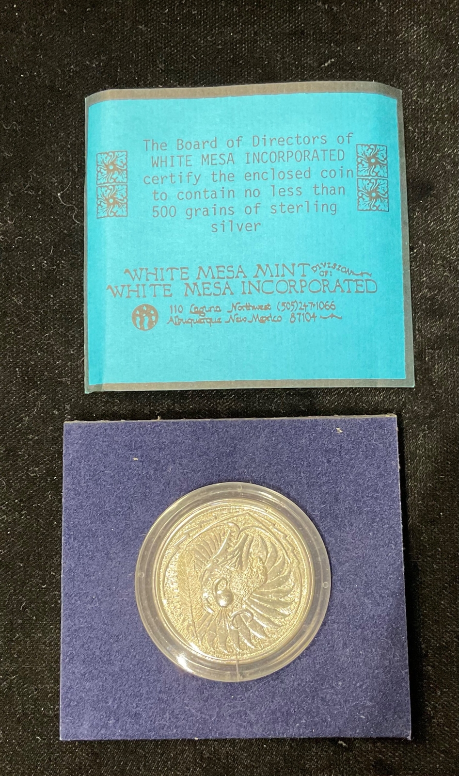 White Mesa Mint 1976 Sterling Silver Coin FREE SHIPPING | eBay